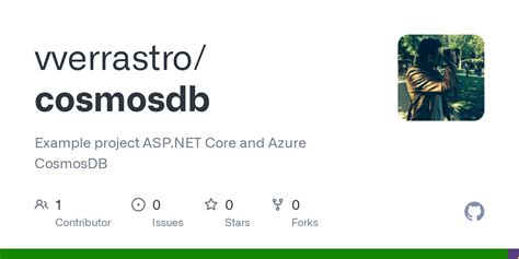 Github Vverrastrocosmosdb Example Project Aspnet Core And Azure