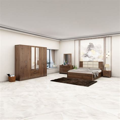 Buy Rhino 5 Piece King Bedroom Set 180x200 Cm Online In Uae Homebox