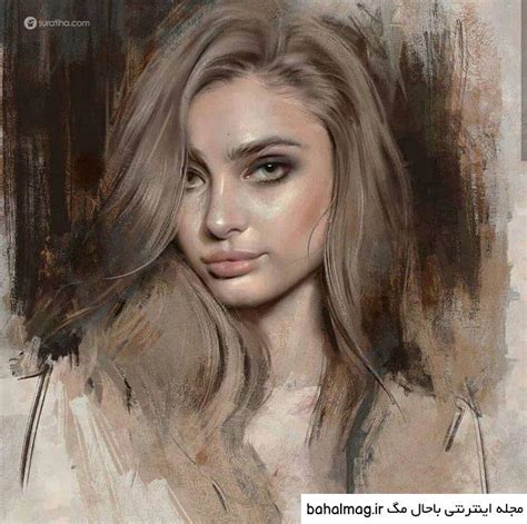 عکس دختر نقاشی شده ️ بهترین تصاویر