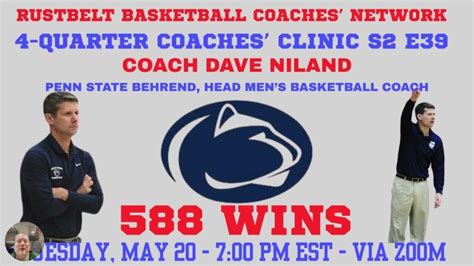 4 Quarter Coaches Clinic E39 Coach Dave Nilad Penn State Behrend Derek Sheridan
