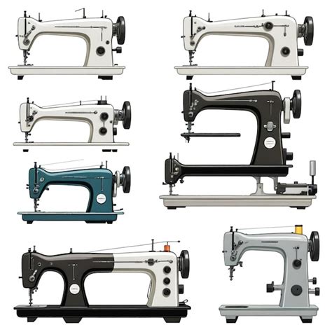A Collection Of Different Types Of Sewing Machines Premium Ai