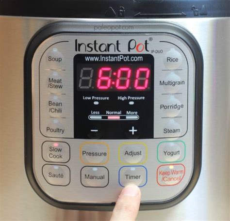 Which Instant Pot Button To Use Settings Modes And Timers PaleoPot