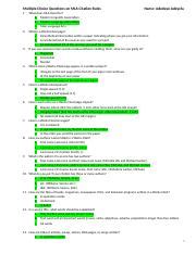 Dayo MLA Multiple Choice Questions And Answers Doc Multiple Choice Questions On MLA Citation