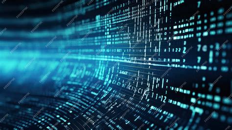 Premium Photo An Abstract Digital Background With Binary Code And Ai