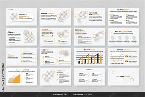 Vector Business Powerpoint Presentation Slides Template Design