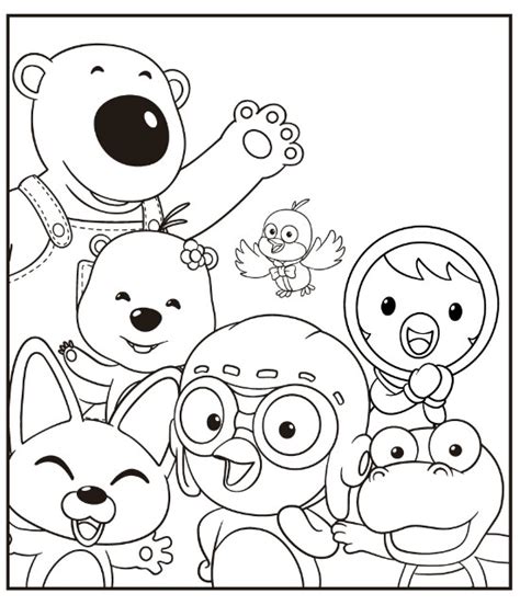 뽀로로 색칠공부 뽀롱뽀롱뽀로로 색칠공부 프린트 자료 색칠공부 그림도안 이미지첨부 네이버 블로그