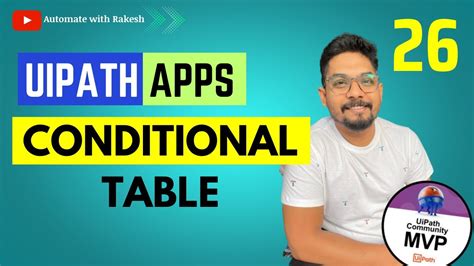 uipath apps conditional table examples how to create conditional table in uipath apps video