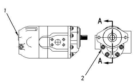 H Wheel Loader Electrohydraulic System Gear Pump Implement Caterpillar