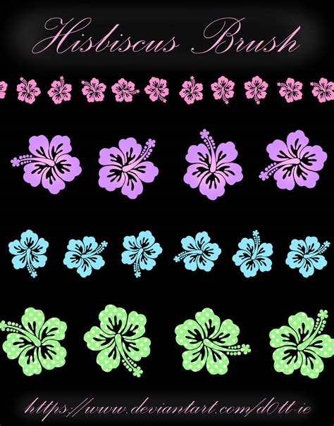 [firealpaca] Hibiscus Brush By D0tt Ie On Deviantart