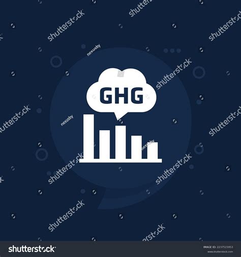 Ghg Greenhouse Gas Emissions Levels Chart Stock Vector Royalty Free