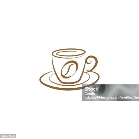 간단한 독특한 커피 컵 로고 디자인 벡터 템플릿입니다 흰색 배경 벡터 커피숍 로고 일러스트 디자인 템플릿 0명에 대한 스톡 벡터 아트 및 기타 이미지 Istock