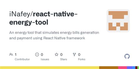 Github Inafeyreact Native Energy Tool An Energy Tool That Simulates