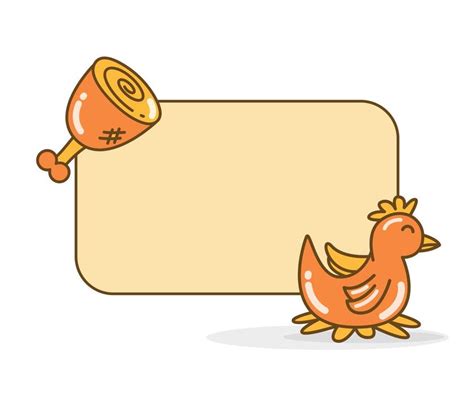 Cute Chicken Banner Vector Art Icons And Graphics For Free Download
