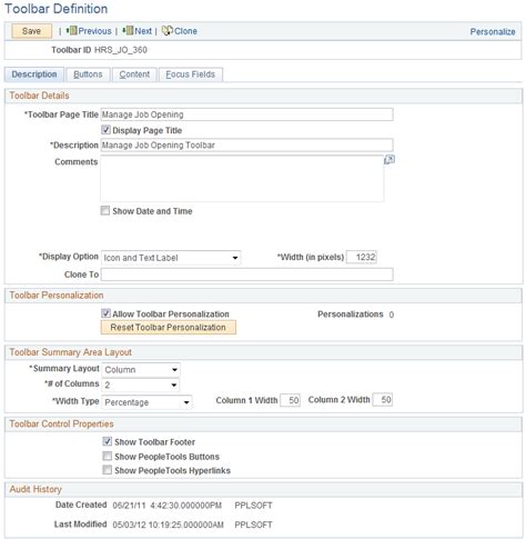 Configuring Toolbars