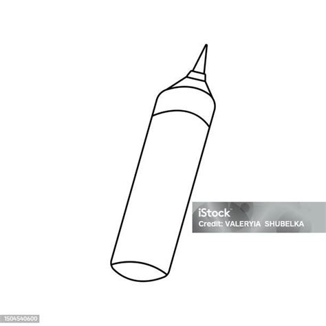 만화 소스 패스트 푸드 낙서 개요 케첩 길거리 음식 개념 라인 아트 스케치 템플릿 흑백 아이콘입니다 손으로 그린 그림은 흰색 배경에 분리되어 있다 0명에 대한 스톡 벡터