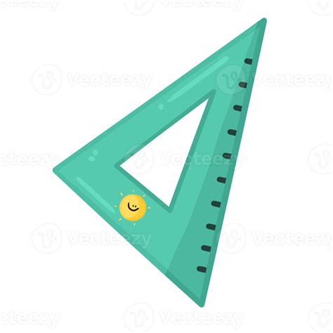 Cute Triangle Ruler 27329713 Png