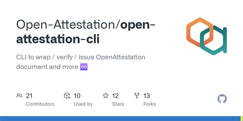Github Open Attestationopen Attestation Cli Cli To Wrap Verify Issue Openattestation