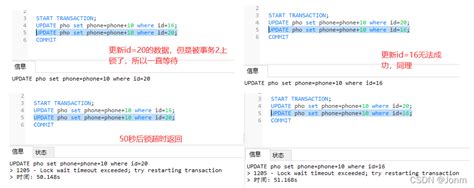 Mysql死锁过程一张表的同一行数据怎么死锁 Csdn博客