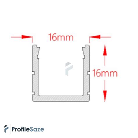 پروفیل نور خطی آلومینیومی تک ردیفه روکار بدون لبه کد 102 شاخه 3 متری