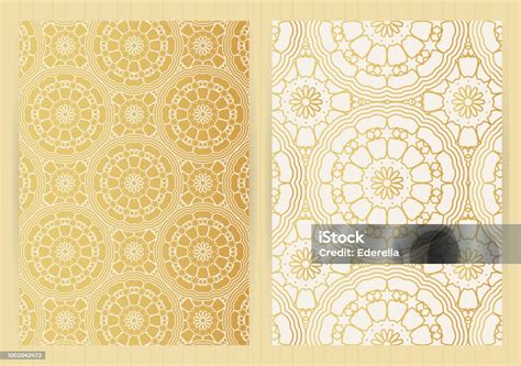 A4 크기 커버입니다 만다라 라운드 요소 민족 배경입니다 레스토랑 메뉴 전단지 명함 브로셔 책 표지 배너에 대 한 일본어 아랍어 이슬람 동부 동양 Musli 스타일 0명에