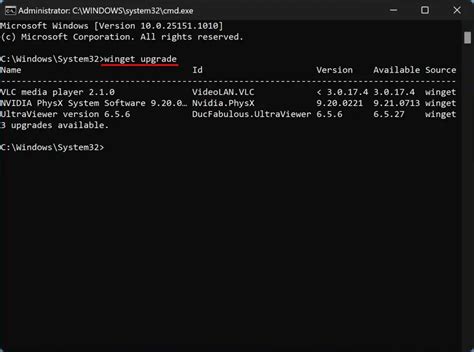 aggiornare tutte le applicazioni in windows 11 usando il comando winget