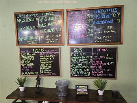 Online Menu Of Downtown Wings Restaurant Pampa Texas 79065 Zmenu