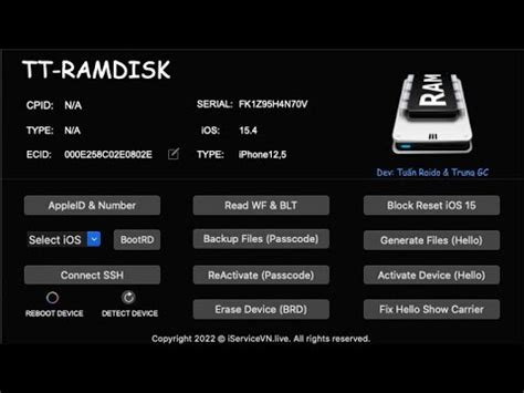 TT RAMDISK V Passcode Hello IOS Bypass YouTube