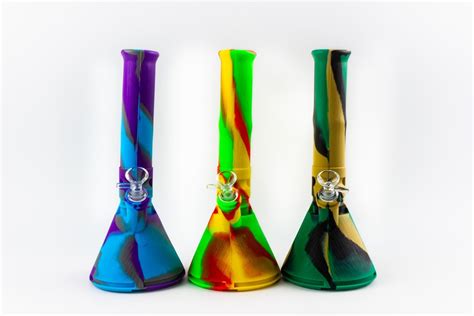 Plain Silicone Beaker Bong Eddys Smoke Shop