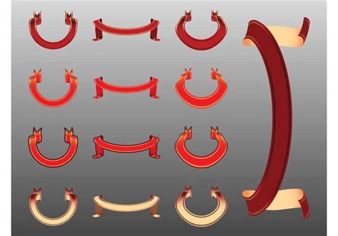 빈티지 리본 Ai Uidownload