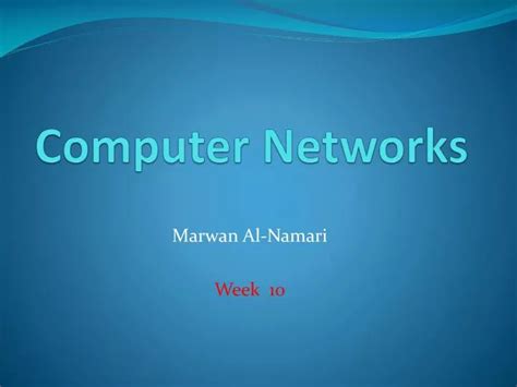 PPT Computer Networks PowerPoint Presentation Free Download ID 2017573