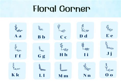 Floral Corner Font Fonts Free Downloads