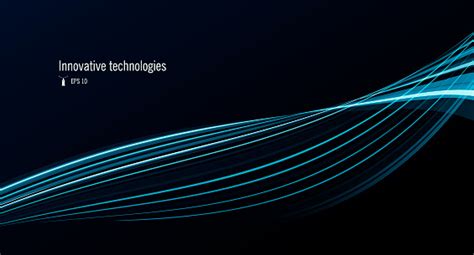 줄무늬 그래픽 요소가있는 추상적 인 배경 파란색 선으로 형성된 곡선 3d 모양 0명에 대한 스톡 벡터 아트 및 기타 이미지 0명 3차원 형태 개념 Istock