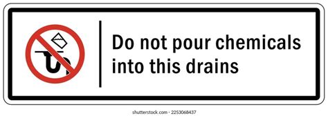 Do Not Dispose Chemical Down Drain Stock Vector Royalty Free
