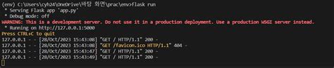 Vs Code Flask 서버