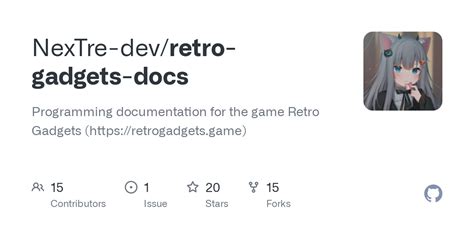 Github Nextre Devretro Gadgets Docs Programming Documentation For