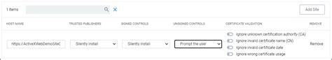Setting Up ActiveX Policies