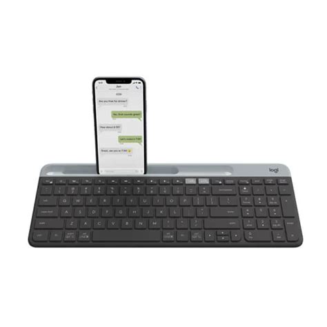 Logitech K Slim Wireless Keyboard Graphite PC Studio