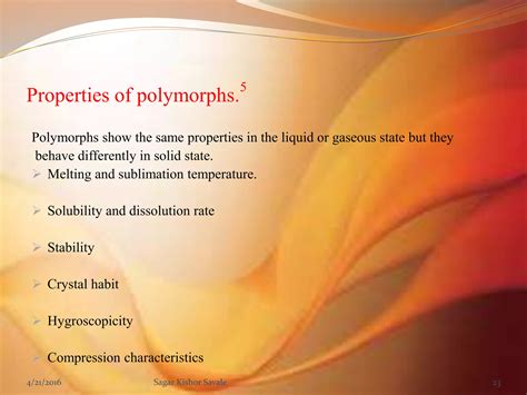 Polymorphism Pptx Chemistry Science