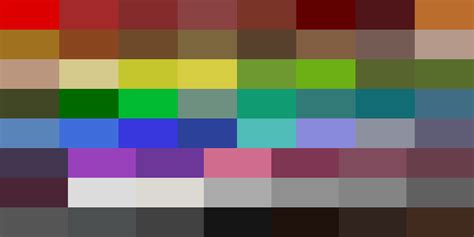 Minecraft Color Chart Minecraft Nether Portal Color Palette