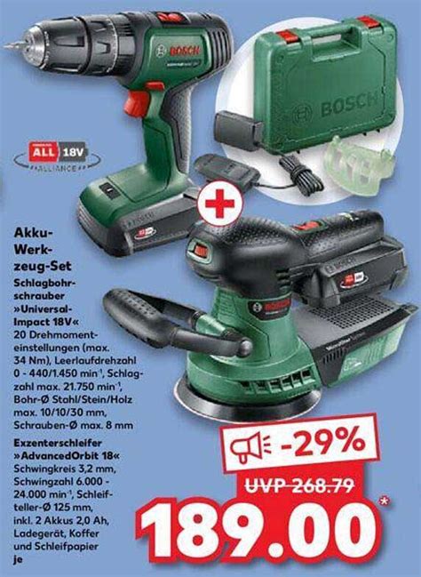 Bosch Akku Werkzeug Set Angebot Bei Kaufland 1prospektede