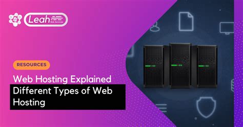 web hosting explained different types of web hosting