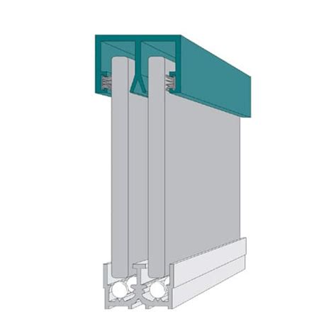 Cowdroy Sliding Glass Door Bottom Track 4500mm Length 6mm Aluminium