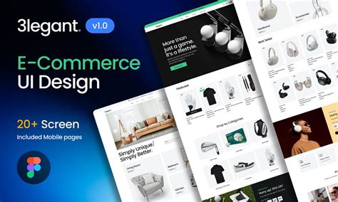 3legant E Commerce Ui Design Template Figma
