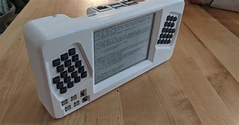 paper pi eink handheld portable computer output device handheld