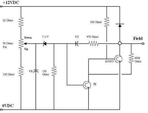 Circuit Diagram Of Alternator Voltage Regulator Circuit Diagram