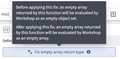 How To Ensure Function Returns Empty Array In Workshop Variable Ask The Community Palantir