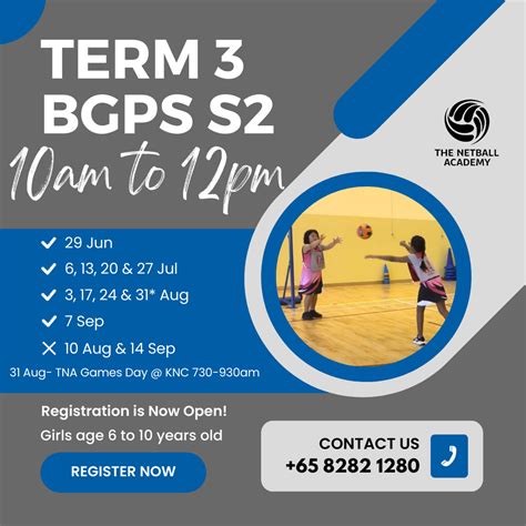 Available Netball Programs In Singapore The Netball Academy