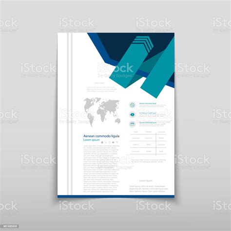 책자 커버 프레 젠 테이 션 추상 기하학적 배경 A4 설정된 기술 브로셔 전단지 디자인 서식 파일 벡터 그림자에서 레이아웃 가리기에 대한 스톡 벡터 아트 및 기타 이미지