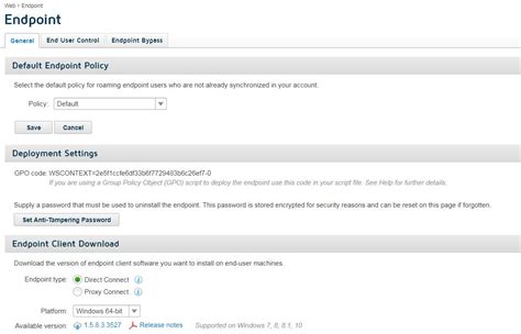 Forcepoint Web Security Endpoint Packages Downloaded From The Forcepoint Cloud Security Gateway