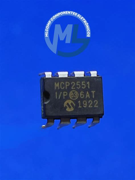 Circuito Integrado Mcp2551 Ip Dip 8 Microchip Mlcomp